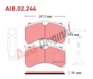 0064201520 – 0064205320 – WVA 29244 – Brake Pad – AIBORIGINAL